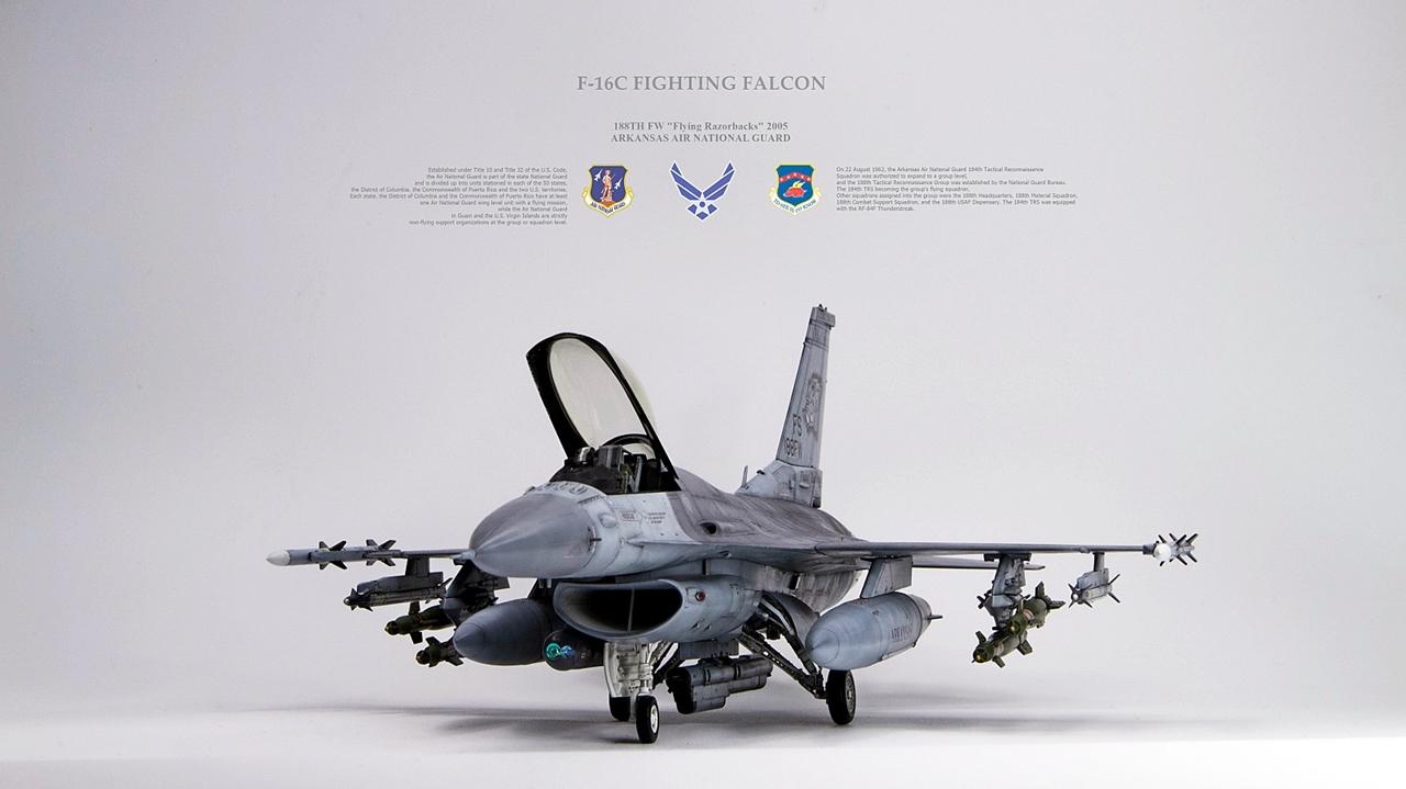1/48 Scale Tamiya USAF F-16C FIGHTING FALCON 188th