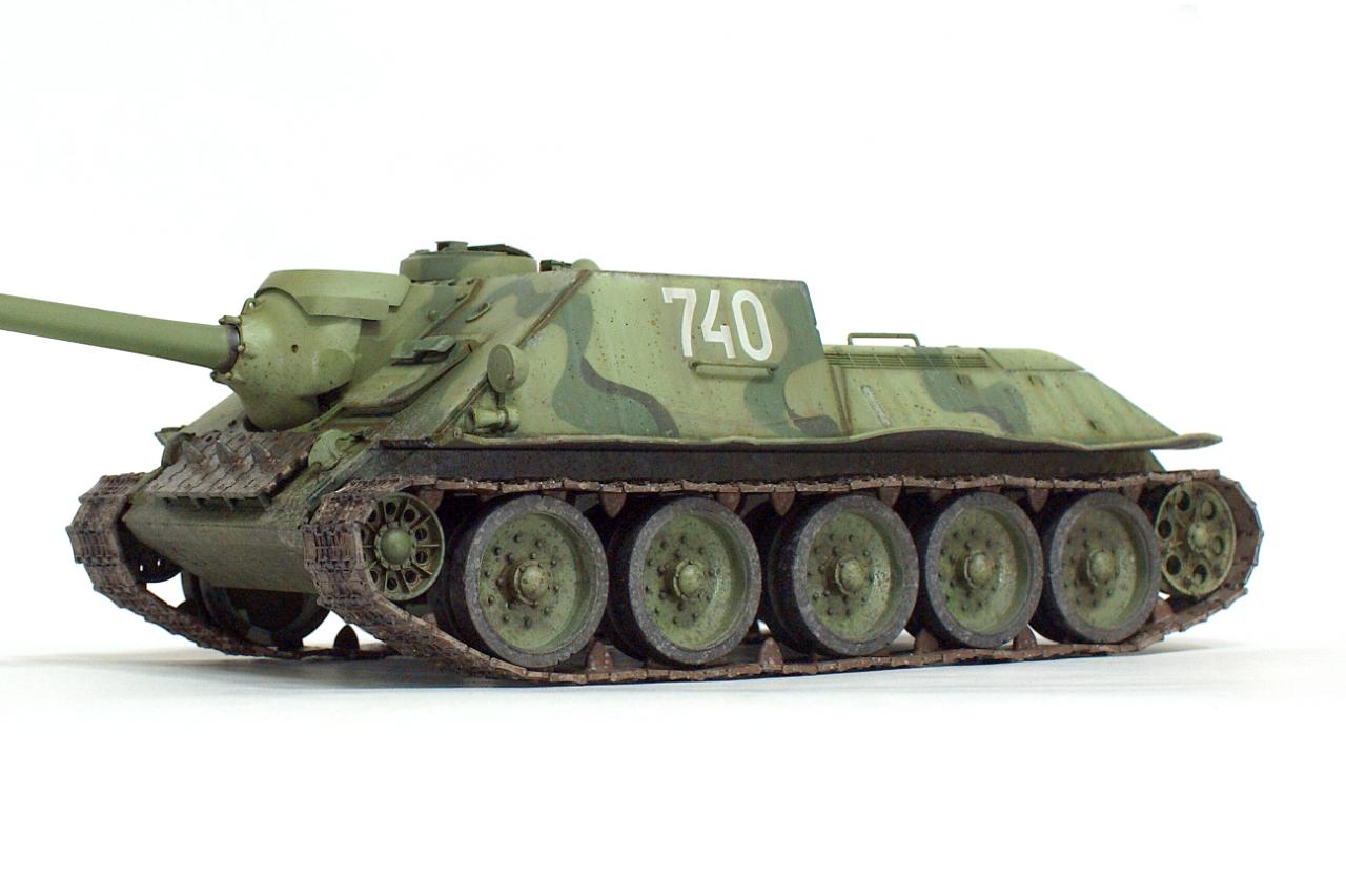 MMZ - SU-100 Self-propelled gun ( ZVEZDA 1/35, 아카데미 재포장)