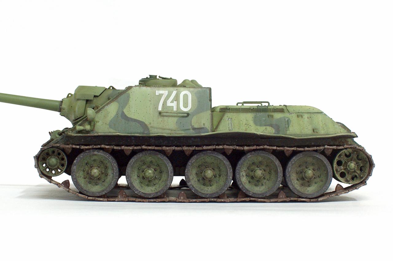 MMZ - SU-100 Self-propelled gun ( ZVEZDA 1/35, 아카데미 재포장)