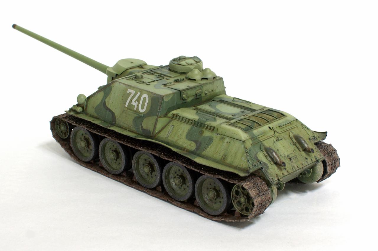 MMZ - SU-100 Self-propelled gun ( ZVEZDA 1/35, 아카데미 재포장)